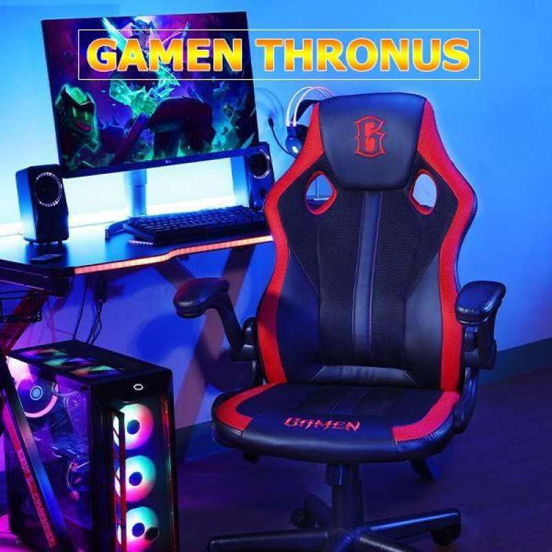 Jual Gamen Gaming Chair Thronus Black+Red (Garansi resmi) di Seller ...