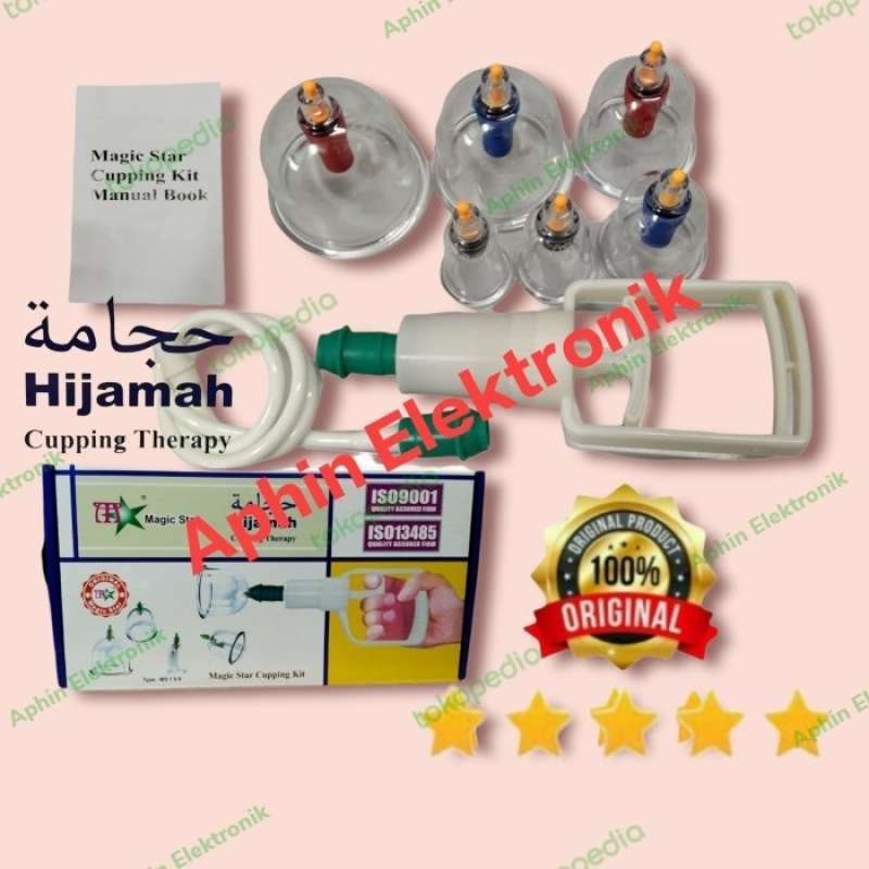 Promo Alat cop angin Alat Vacum HIJAMAH isi 6 cup Alat Therapy badan ...