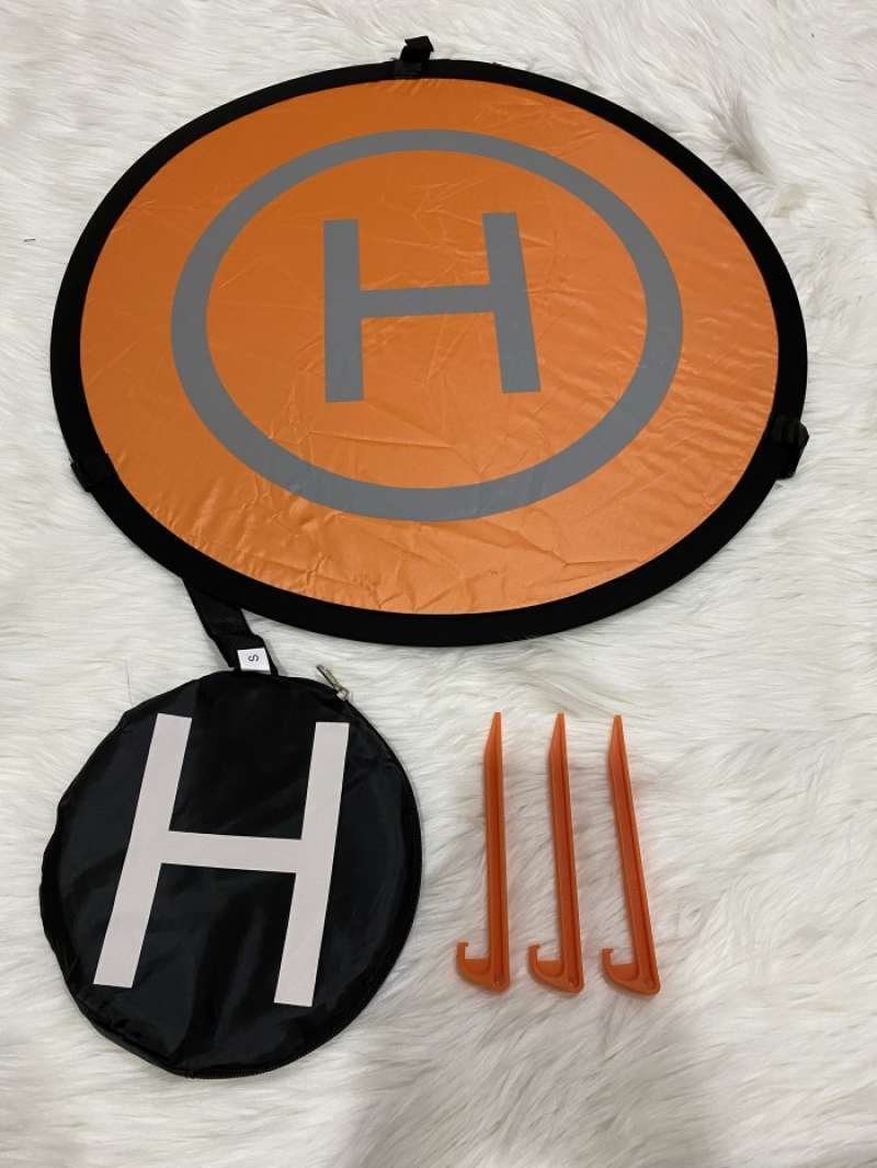 Jual Reflected Landing Pad Drone - 55Cm Orange & Blue Parking Apron ...