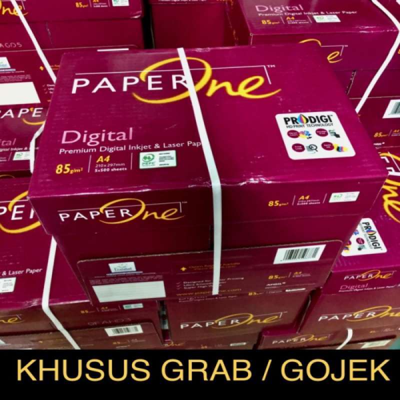 Promo Hvs A4 85 Gr Paper One ( Box ) Khusus Grab / Gojek Diskon 15% di Seller Kerrin Store ...