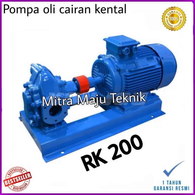 Jual Pompa Gear Pump Rk-200 7,5kw 10hp Rotor Gear Pump Oli Solar Cairan ...
