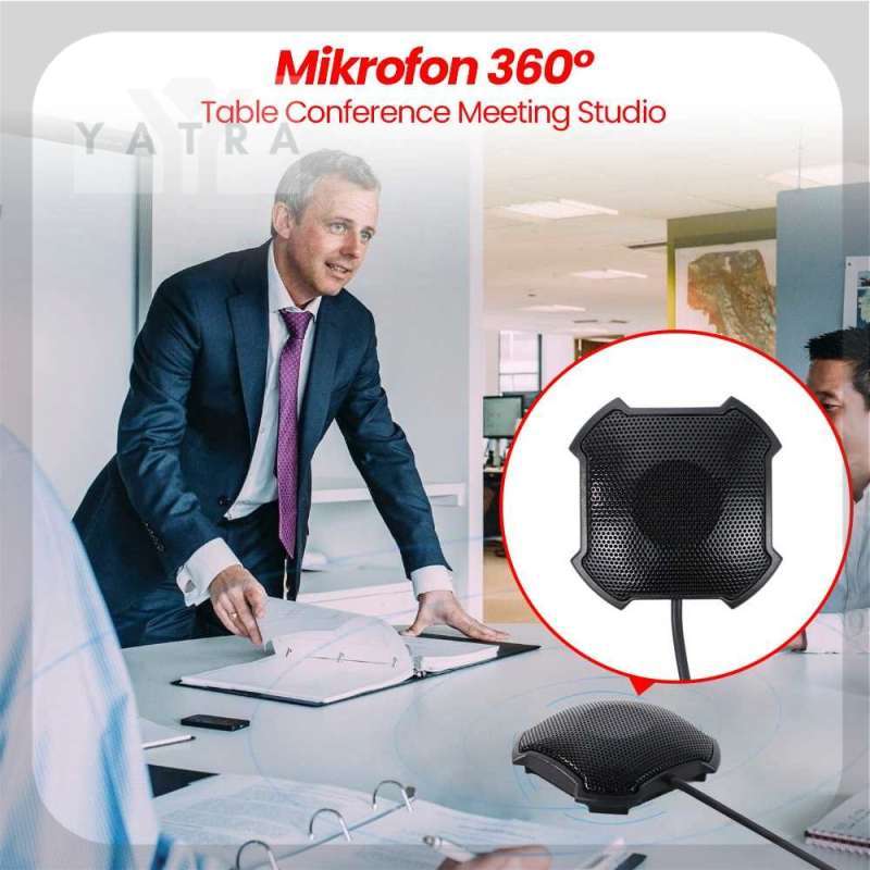 Promo Tyless 360 Degree Microphone Table Conference Meeting Studio ...