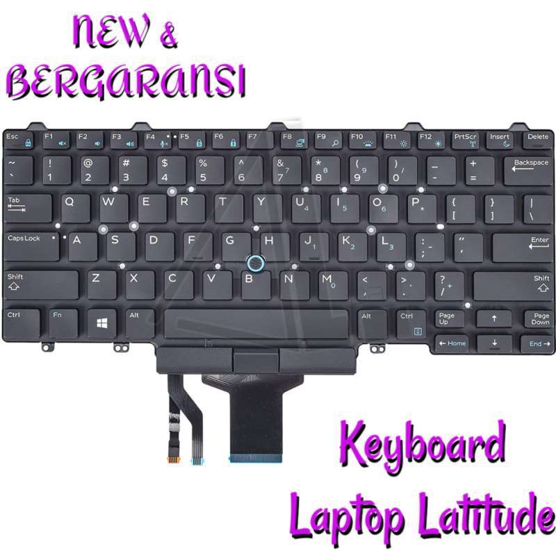 Jual Laptop Keyboard LATITUDE 0D19TR PK1313D4B05 PK1313D4B00 SN7230BL ...