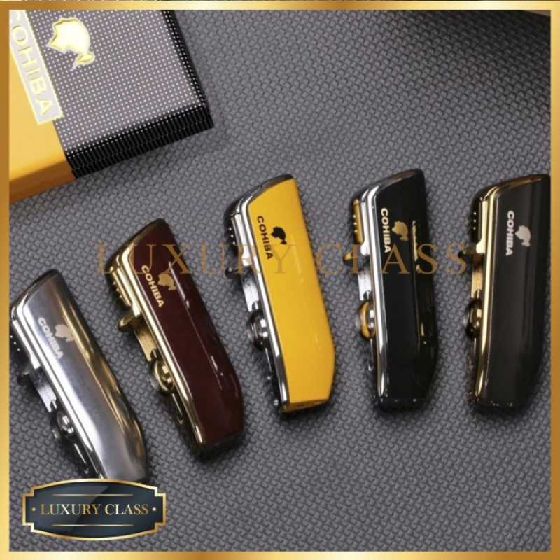 Promo COHIBA Cigar Lighter 3 Jet Flame Torch With Punch, Korek Api ...