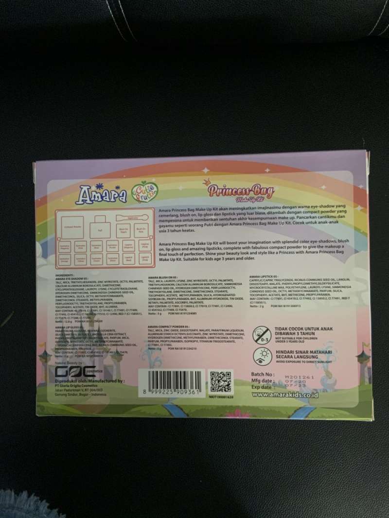Jual Amara Princess Bag Make Up Kit (aman Untuk Anak) Di Seller De ...