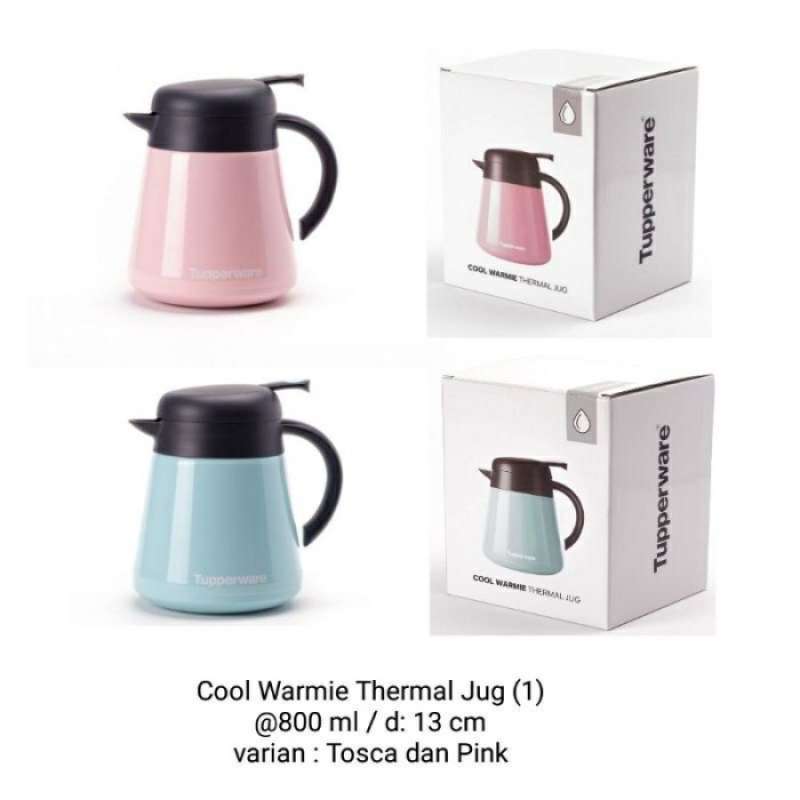 Jual Cool warmie thermal jug termos 800ml teko stainless Tupperware di ...