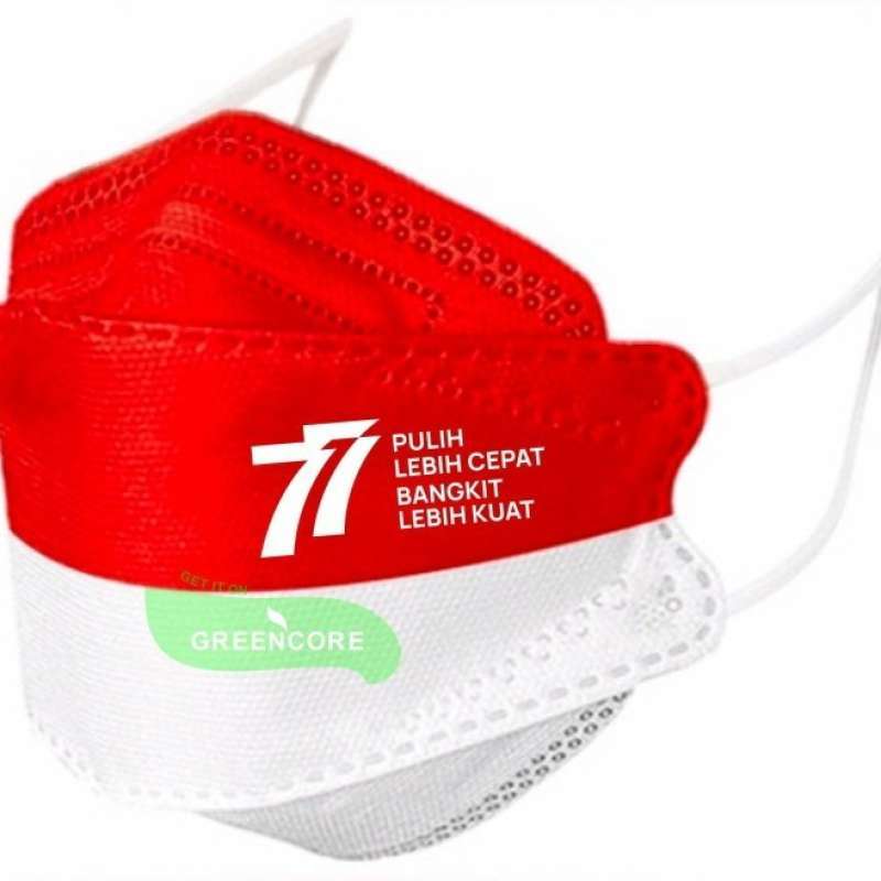 Promo Masker merah putih kf94 bendera indonesia logo hut ri 4 lapis ...