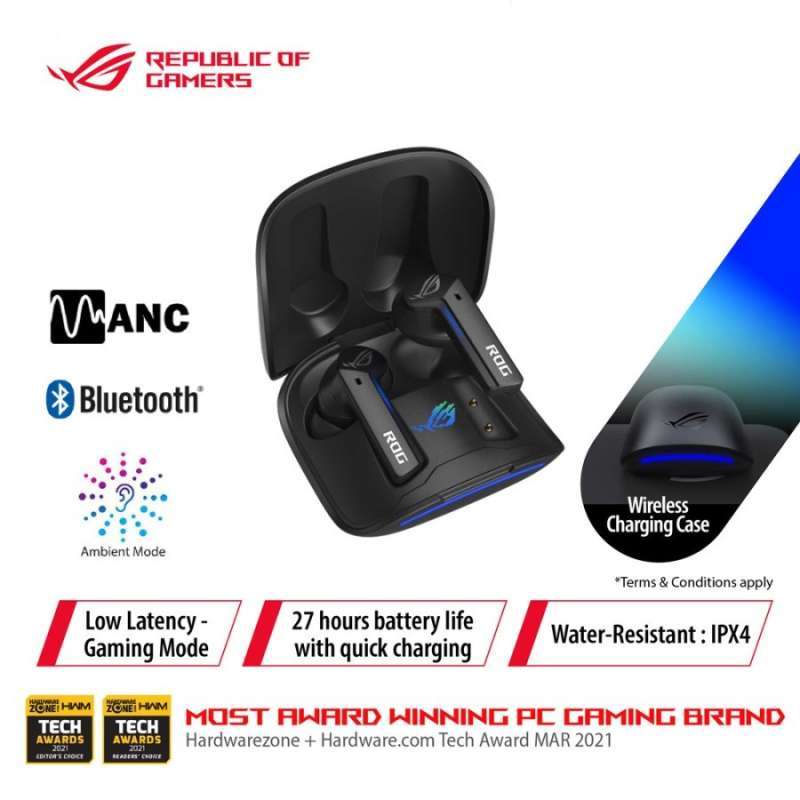 Jual ASUS ROG Cetra True Wireless Gaming Headphones TWS Headset ...