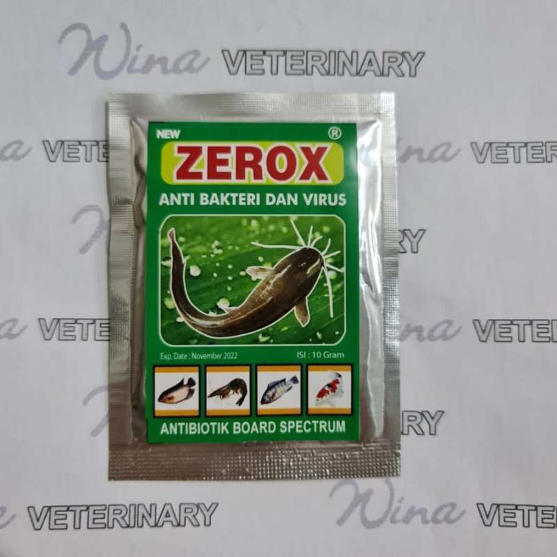 Jual Zerox 10 Gram Anti Bakteri Virus Kolam Tambak Ikan Lele Patin ...