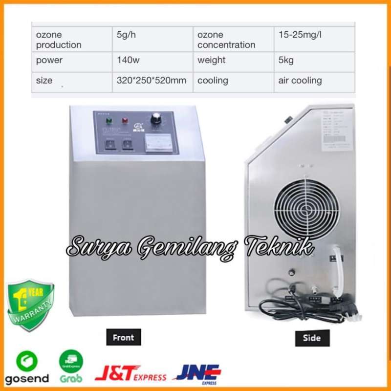 Jual Ozone Generator 5 Gram Mesin Ozon Generator 5gram Di Seller Surya ...