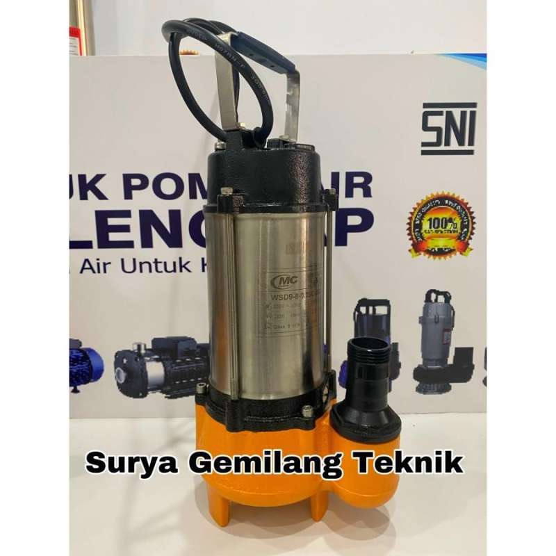 Jual Pompa Celup Air Kotor Nasional 180Watt Submersible Pump Kuras ...