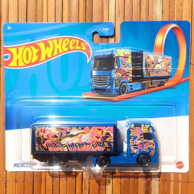 Jual Hotwheels Super Rigs Track Stars Mercedes Benz Actros Biru ...