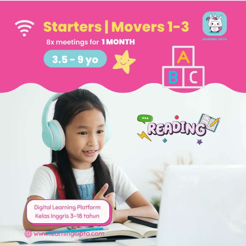 Jual LEARNING CIPTA Kelas Private [1 on 1] Starters 1-3 atau Movers 1-3 ...