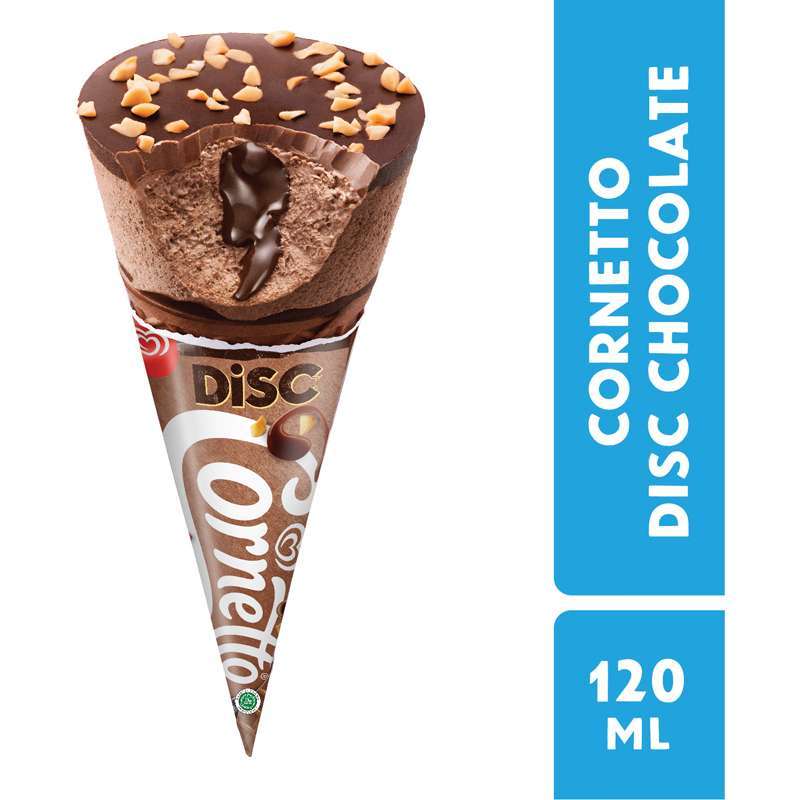 Jual WALL'S Cornetto Ice Cream Disc Chocolate 108 ml di Seller Alfamart ...