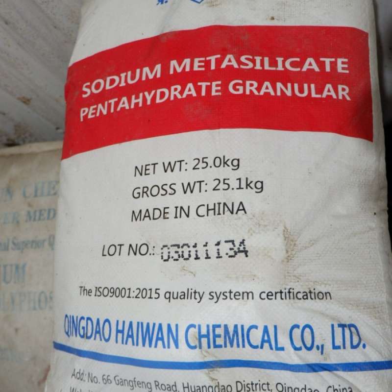 Jual Sodium Metasilicate Pentahydrate Granular Simet Na2sio3 Bahan ...