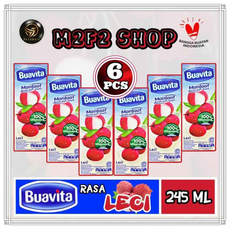 Promo Jus Buavita Rasa Leci Kotak | Juice Lychee - 245 ml ( Kemasan 6 Pcs ) Diskon 11% di Seller ...