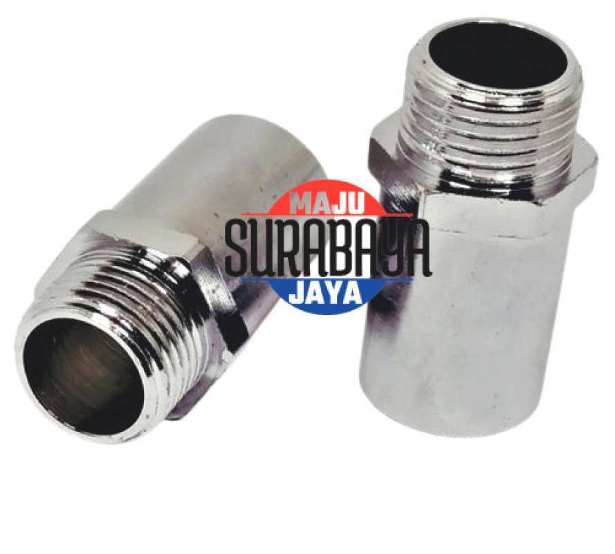 Jual DOUBLE NEPEL SOCK DRAT LUAR DALAM 3/4 x 3/4 (5,5cm) CHROME di Seller Maju Jaya Surabaya ...
