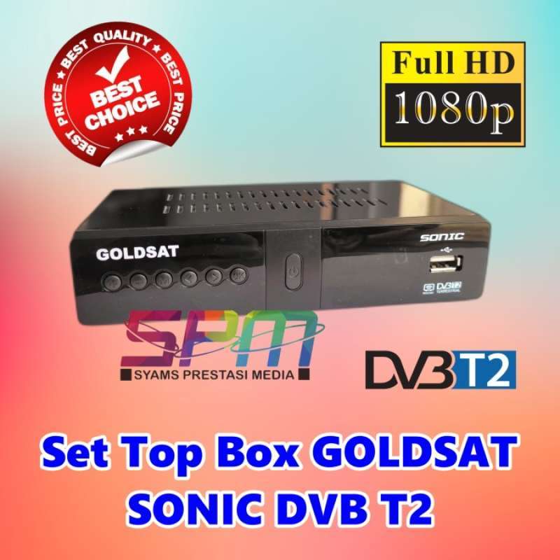 Jual Set Top Box GOLDSAT SONIC DVB T2 / Receiver TV Digital Terrestrial ...
