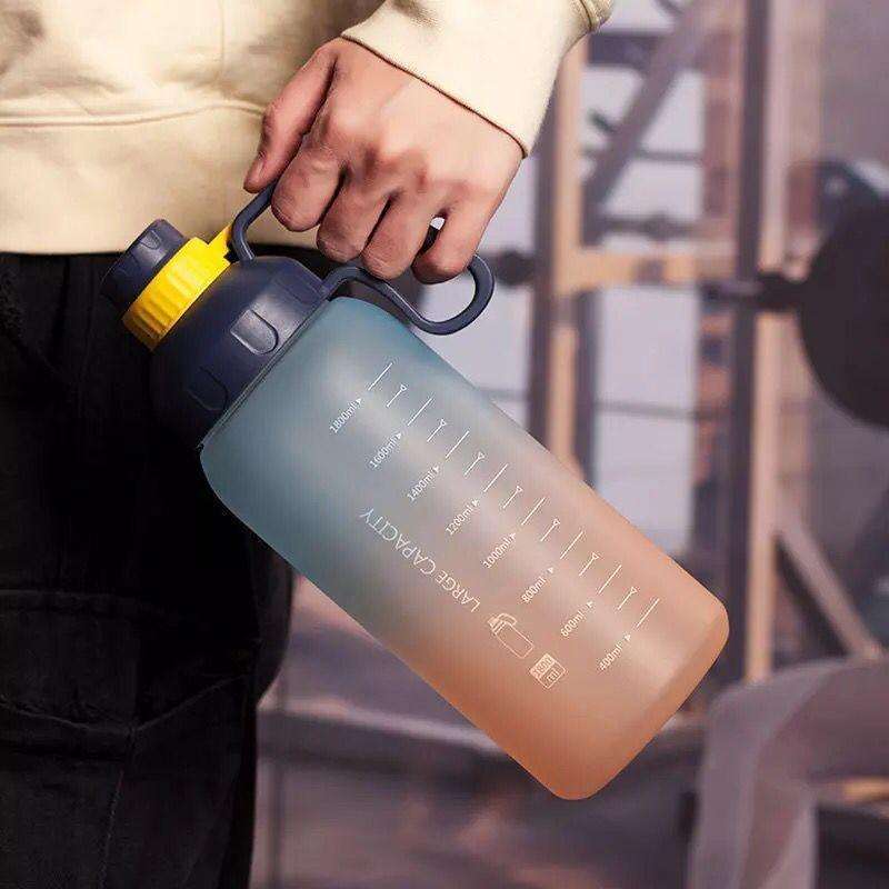 Jual Botol Minum 1800ml Anti Bocor Dengan Handle Free Stiker 2d &.3d Di ...