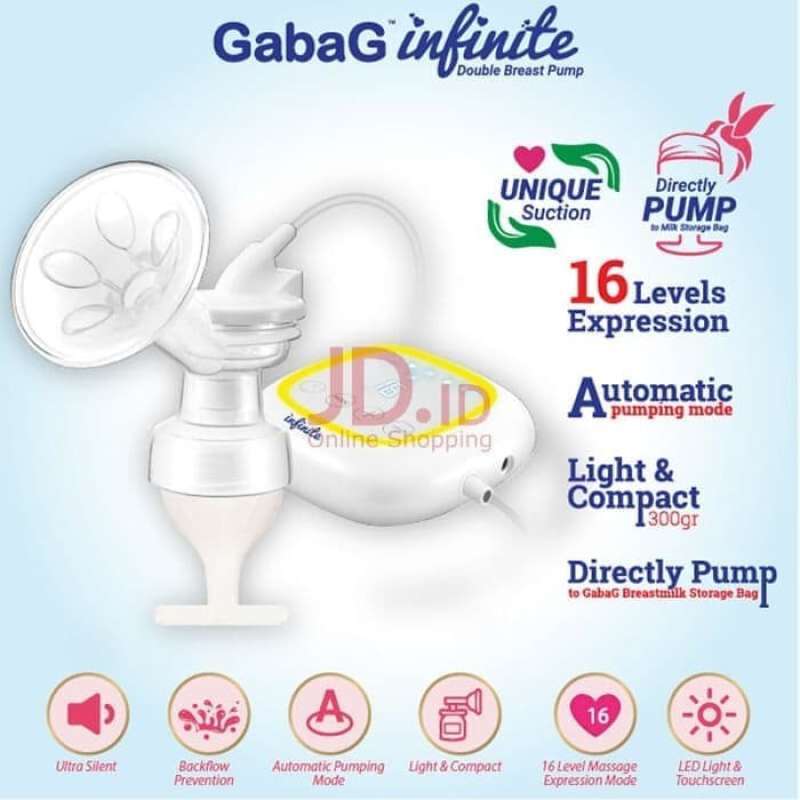 Promo Pompa ASI breastpump elektrik Gabag infinite dual pump machine ...