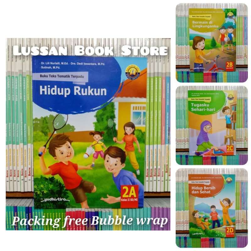 Jual Paket Tematik 2A,2B,2C,2D kelas 2 SD/MI Edisi K13 Revisi ...