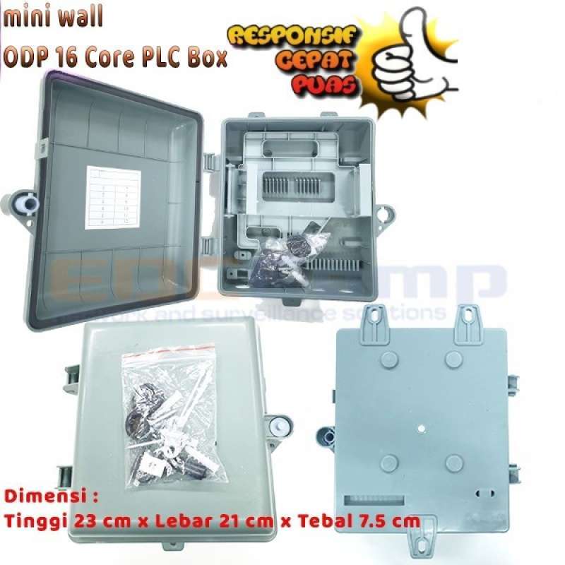 Promo Tanpa Merk Fiber Optic Wall Mini ODP 16 Core Splitter Box Kosong / Lengkap K Diskon 50% di ...