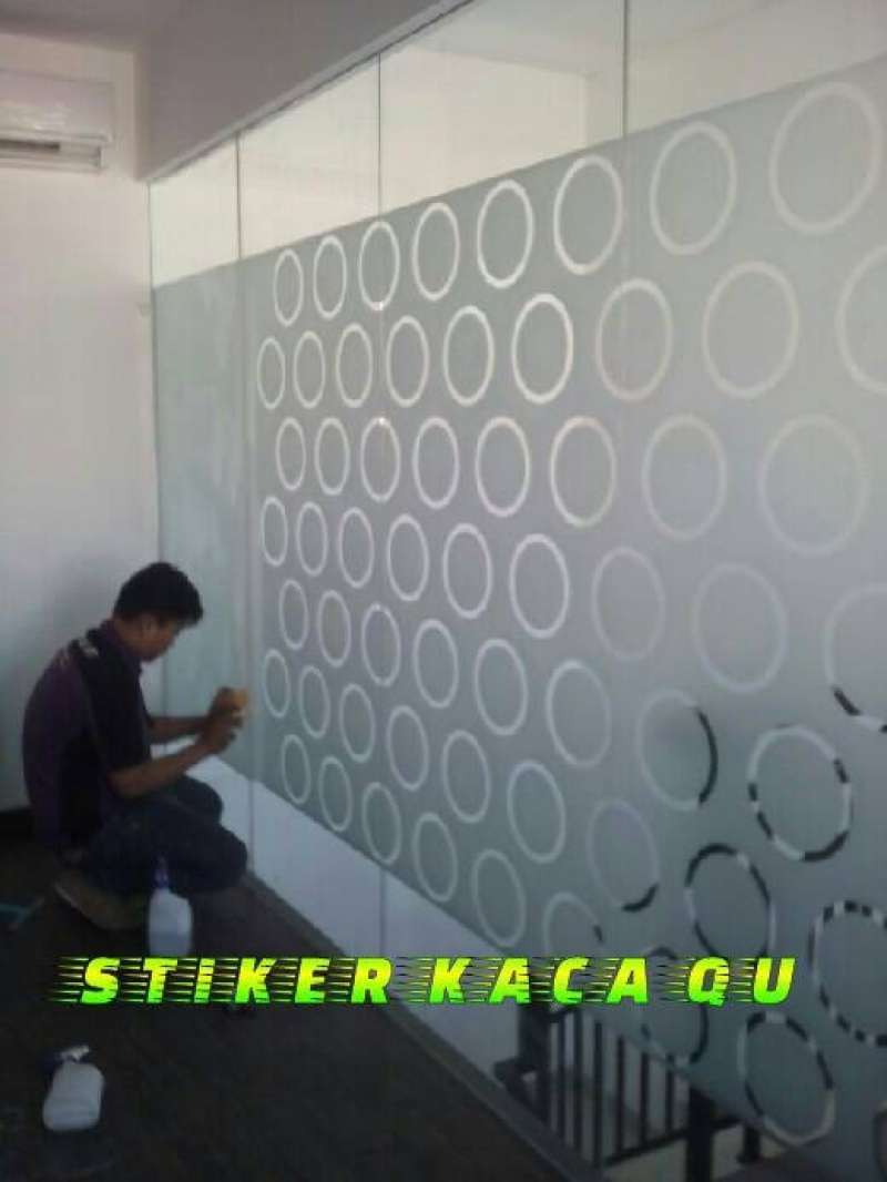 Jual Sticker/Stiker Kaca Sanblas Cutting Bulat-Bulat di Seller Hafizh ...