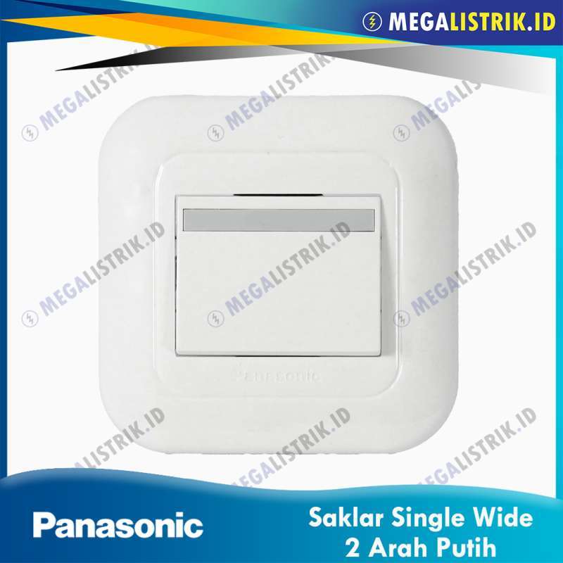 Jual Panasonic Saklar Single Besar 2 Arah Putih / Sakelar Engkel Lebar ...