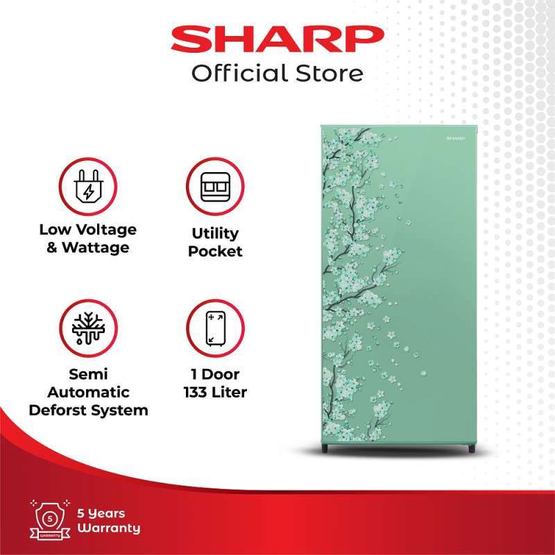 Promo Sharp Sj-n162d Sh/sb/sp Kulkas 1 Pintu Kirei Iii Sakura Series ...