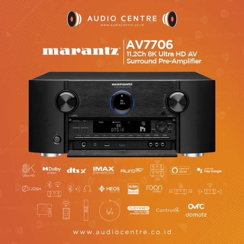 Jual Marantz Av7706 11.2ch Av Processor With Heos Built In Ultra Hd 8k ...