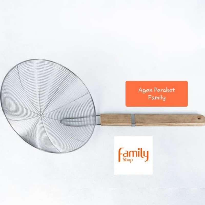 Promo Saringan / Serokan Parabola Gagang Kayu 32cm Stainless Diskon 59% ...