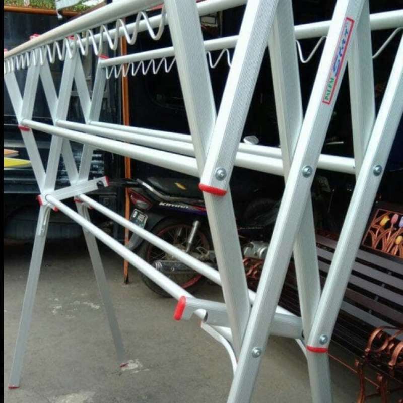 Jual jemuran baju alumunium super jumbo jemuran pakaian hanger GARUDA ...