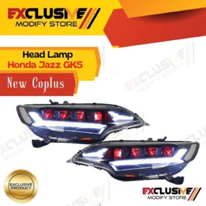 Jual LAMPU DEPAN/HEAD LAMP/HEADLIGHTS HONDA JAZZ GK5 NEW COPLUS di ...