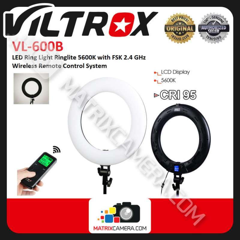 Promo Viltrox VL-600B LED Ring Light Ringlite 5600K Diskon 9% di Seller ...