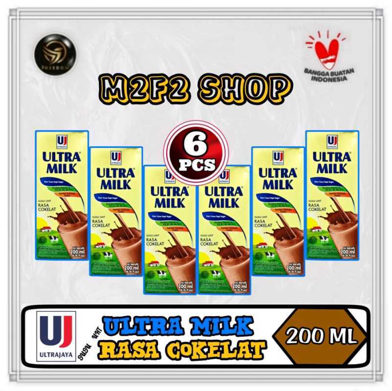 Promo Susu Ultra Milk Rasa Cokelat Kotak Uht | Coklat | Chocolate - 200 ...