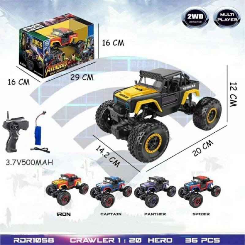 Promo Mobil Remote Kontrol Offroad Rc Rock Crawler Hero Car 2.4Ghz ...