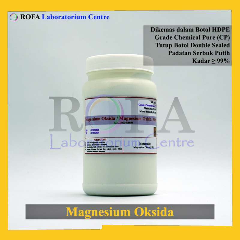 Jual Magnesium Oksida / Magnesium Oxide / MgO CP 500 Gram di Seller ...