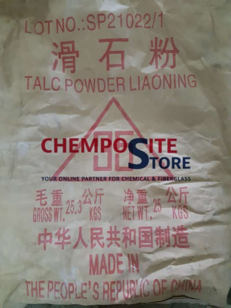 Promo Talc Liaoning Powder / Talcum / Tepung Dempul Resin Kemasan 25kg ...