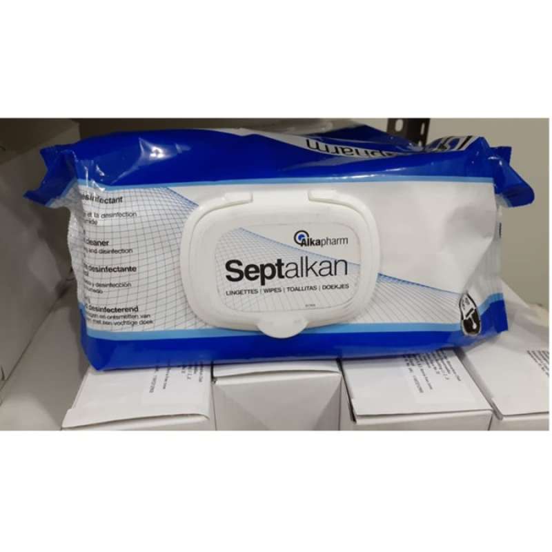 Jual Septalkan Alkapharm Disinfectan Wipes Alcohol Free Isi 100/tisu ...