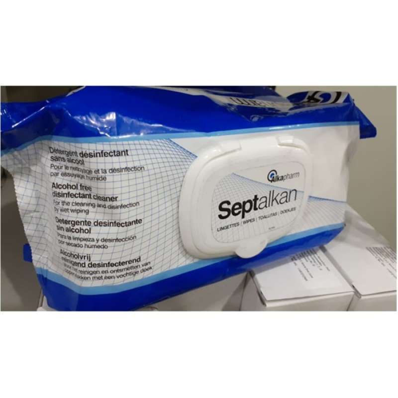 Jual Septalkan Alkapharm Disinfectan Wipes Alcohol Free Isi 100/tisu ...