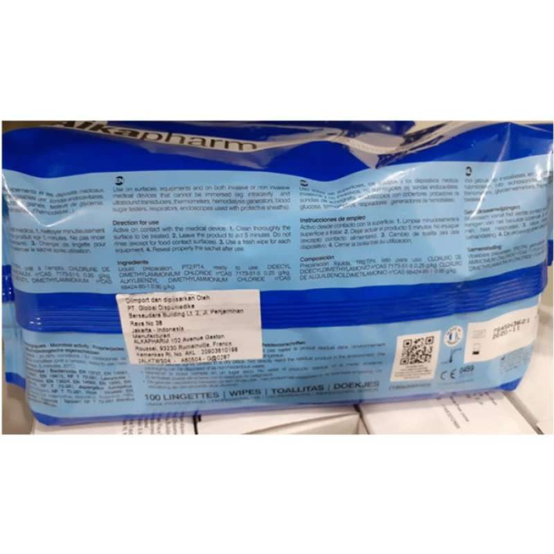 Jual Septalkan Alkapharm Disinfectan Wipes Alcohol Free Isi 100/tisu ...