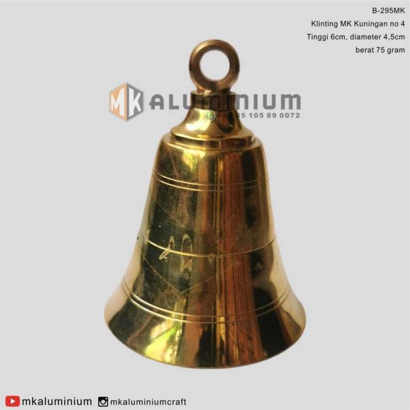 Jual Klinting no 4 MK Bel Lonceng Kuningan bel klintingan pendaki ...