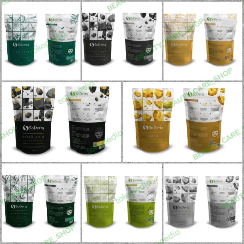 Jual SoDerta Peel Off Mask Powder 1kg(5 variasi rasa)Harga per kilogram di Seller Humaira ...