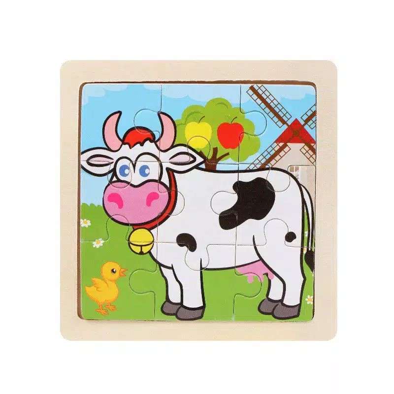 Jual Puzzle Jigsaw Kecil 11x11 / Puzzle Kayu Anak / Mini Wooden Puzzle ...