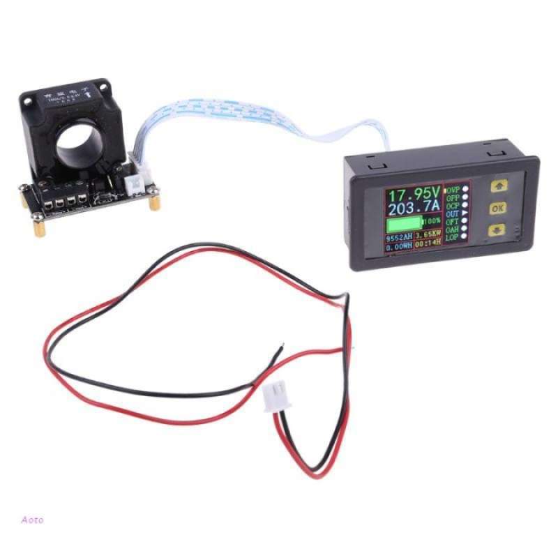 Jual New Multimeter Digital Dc 0-90v 0-100a Dengan Sensor Monitor Di ...