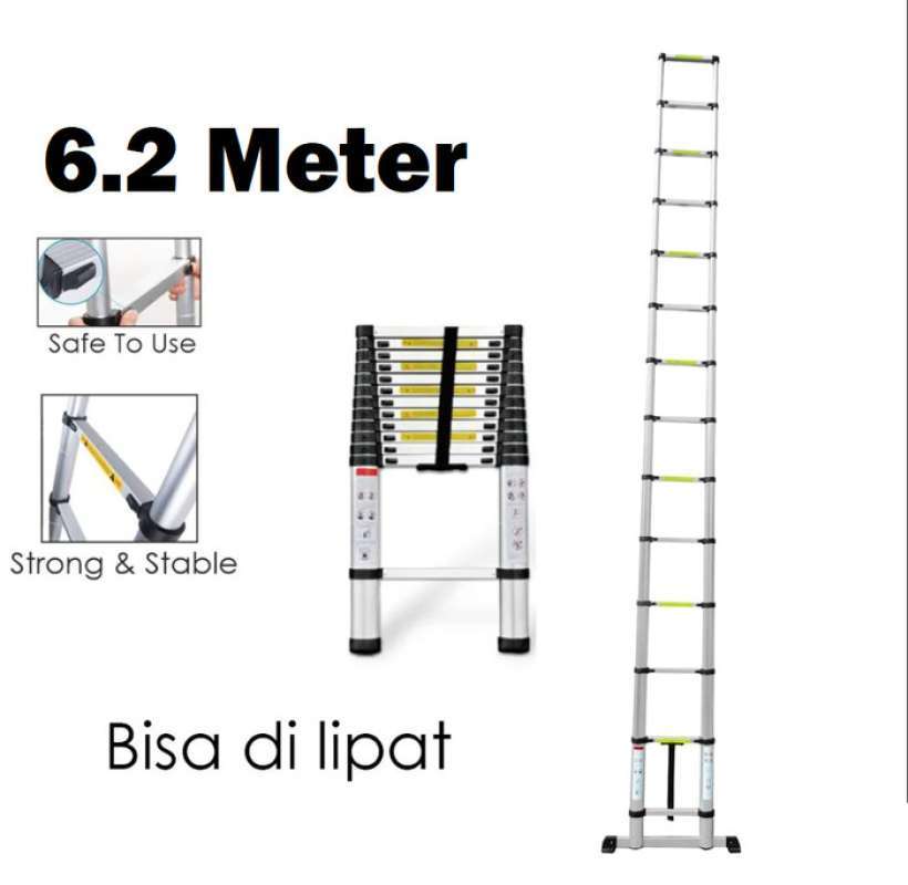Jual Tangga Teleskopik 6 Meter Single Telescopic Ladder 6.2 Meter ...