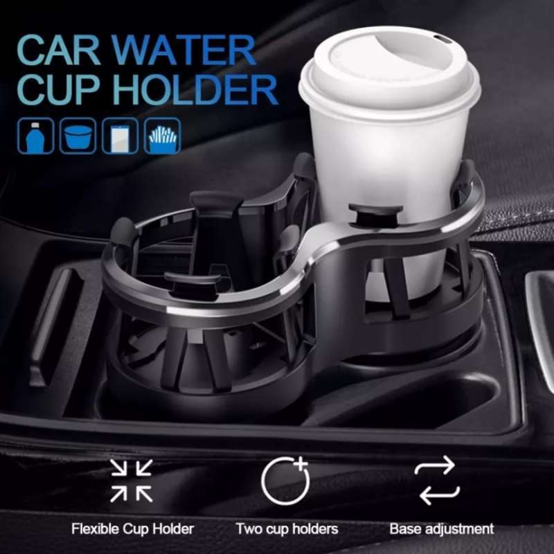 Jual Double Cup Holder Car Drink Tempat Kaleng Botol Minum Dashboard ...