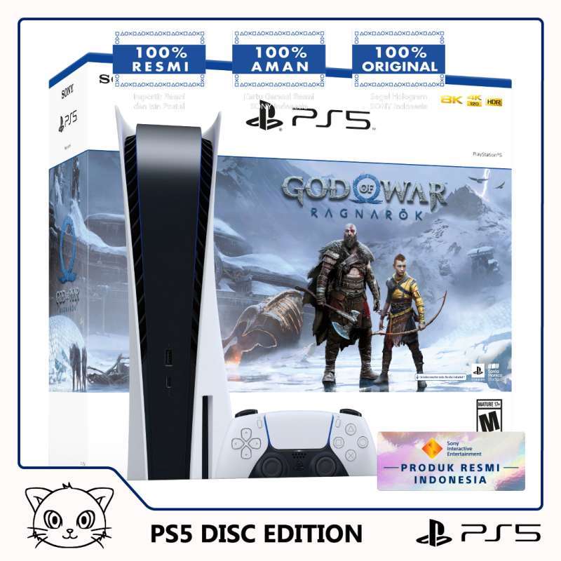 Jual Ps5 Disc Bundle God Of War Ragnarok Garansi Resmi Indonesia Sony