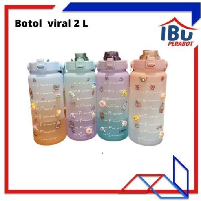 Jual Botol Viral 2 Ltr / Botol Minum Viral Unik Di Seller Ibuperabot ...