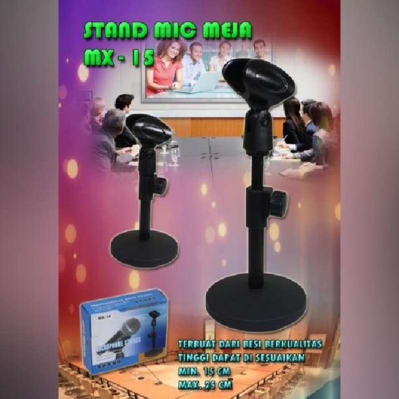Jual stand microphone meja mx15 tiang mic meja pendek di Seller AM ...